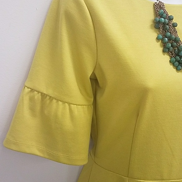 ASOS | Dresses | Nwt Asos Yellow Dress With Ruffeled Sleeves | Poshmark